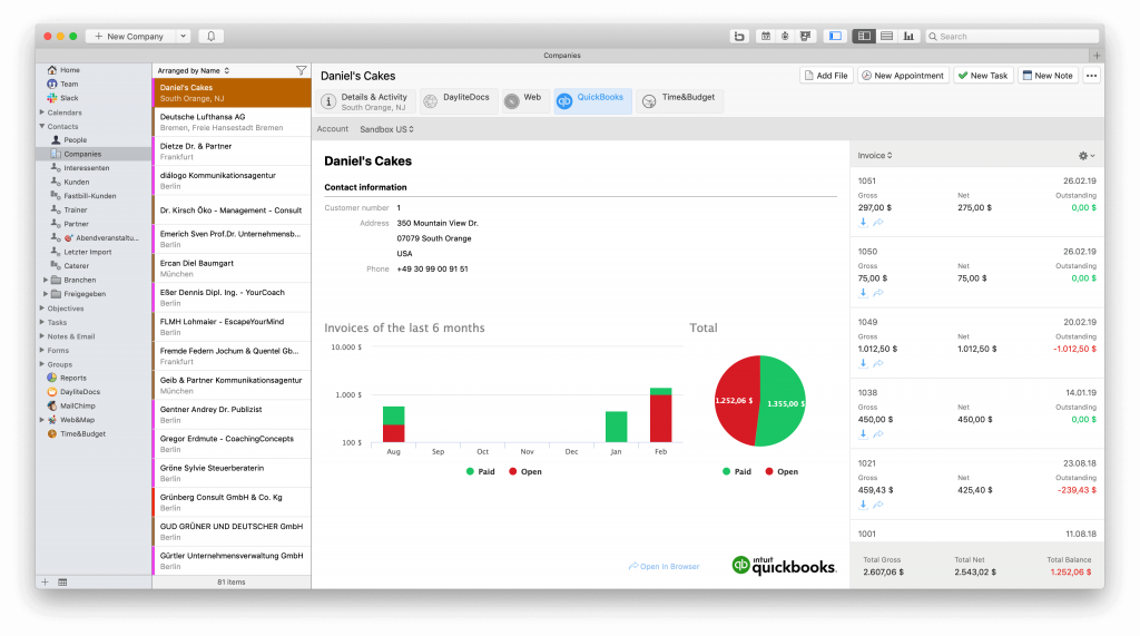 Quickbooks s’intègre avec Daylite – Le blogue de NausicaMedia